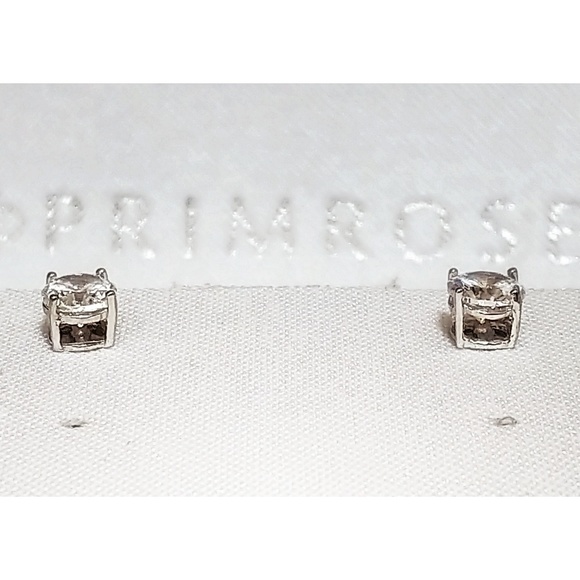 PRIMROSE | Jewelry | 5mm Round Cut Sterling Silver Stud Earrings | Poshmark
